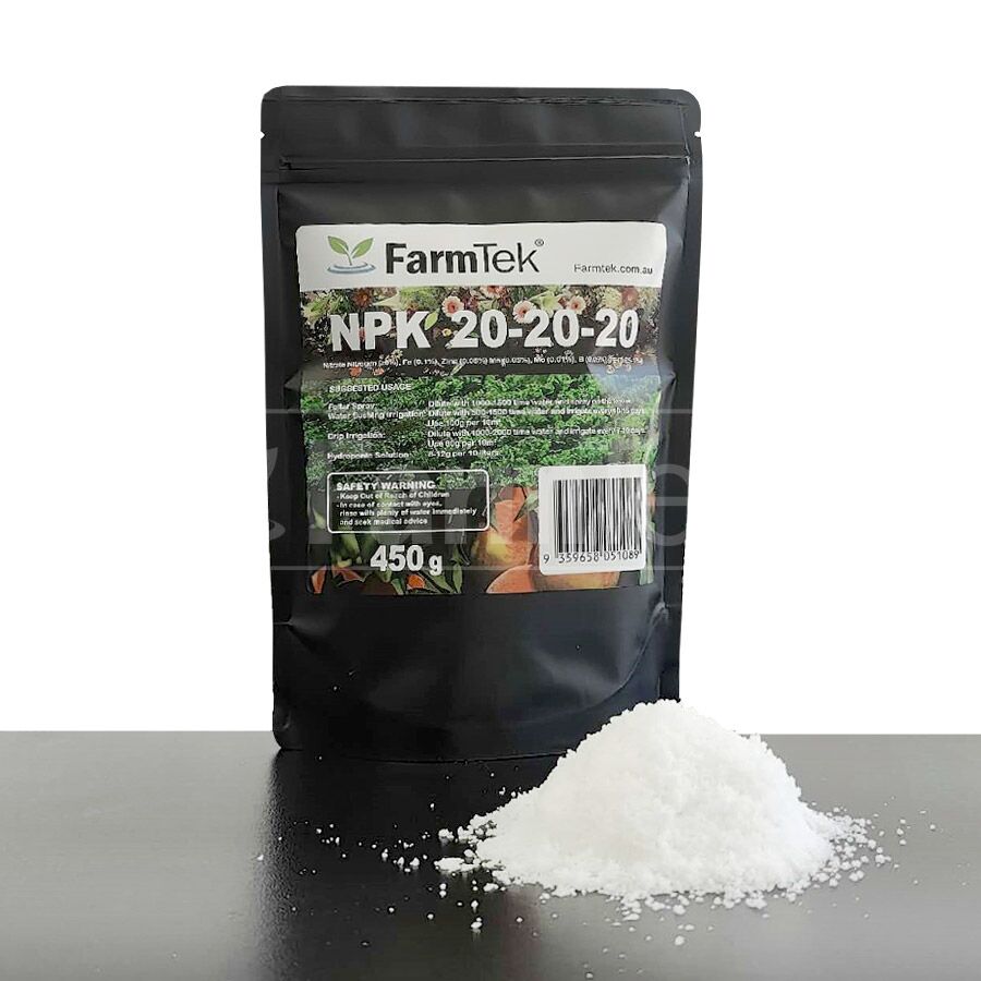 Farmtek NPK Fertilizer 20-20-20 Trace Elements Commercial Grade 100% ...