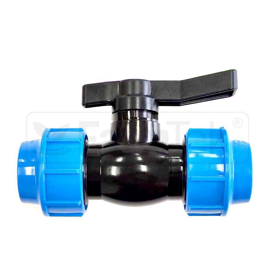32mm Ball valve for PE tubes hydroponics irrigation – Farmtek Australia